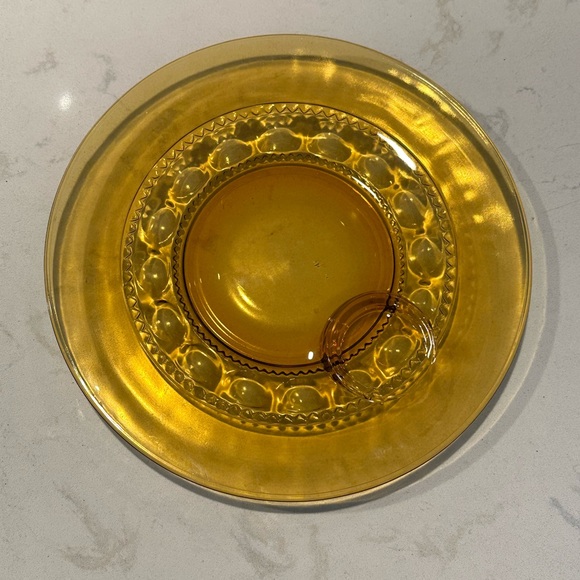 Indiana Glass | Dining | Vintage Indiana Glass Amber Kings Crown ...